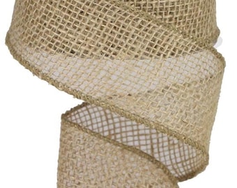 Wired Jute Ribbon | Etsy