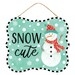 Snowman Sign Winter / Christmas Sign 10.5l X 9h - Etsy