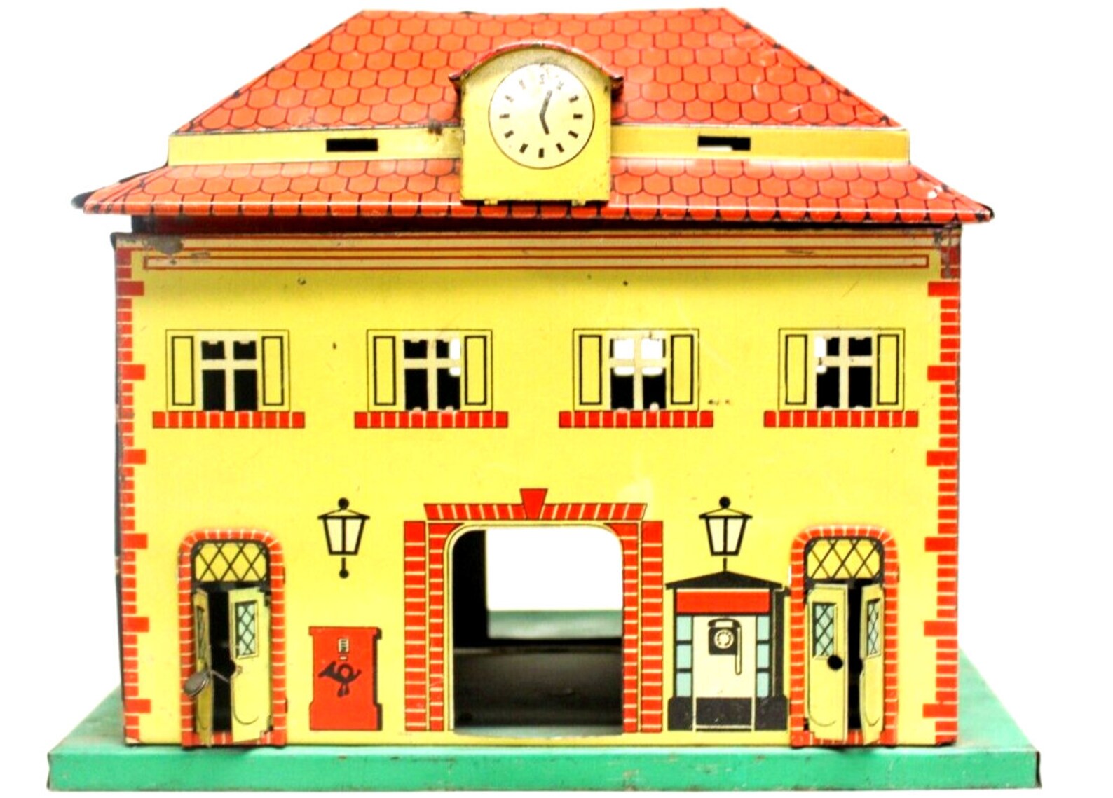 Vintage Pre-war German 2 Story Train Station W/ Clock - Etsy