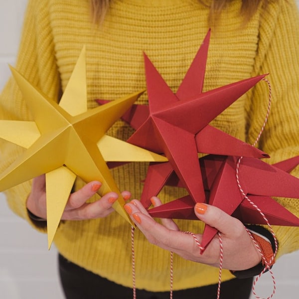 Hanging Paper Star - Etsy