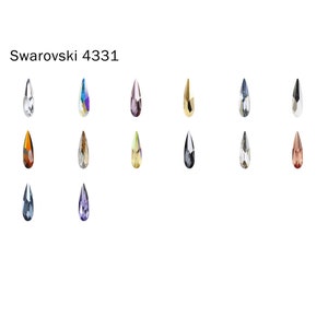 Swarovski 4331 11mm/15mm/20mm/30mm Raindrop Fancy Stone Crystal - Etsy