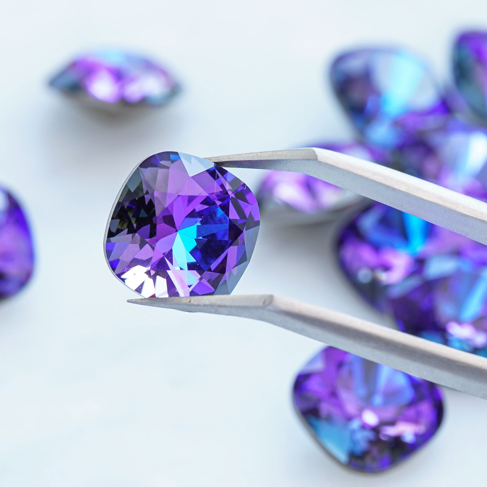 Swarovski 4470 B 8/10/12/18mm Cushion Cut Square Crystal Multicolors ...