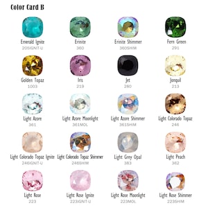 Swarovski 4470 B 8/10/12/18mm Cushion Cut Square Crystal Multicolors ...