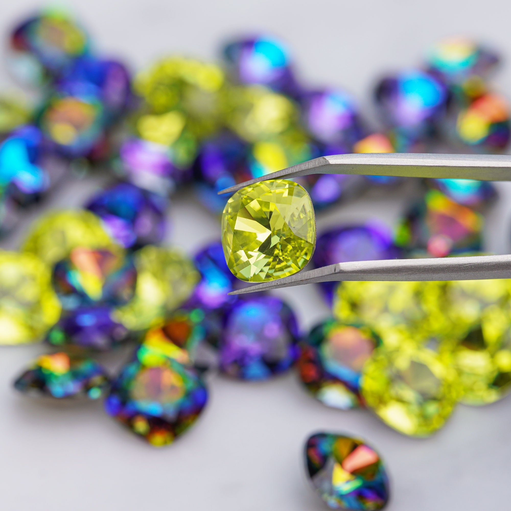 Swarovski 4470 C 8/10/12/18mm Cushion Cut Square Crystal Multicolors ...