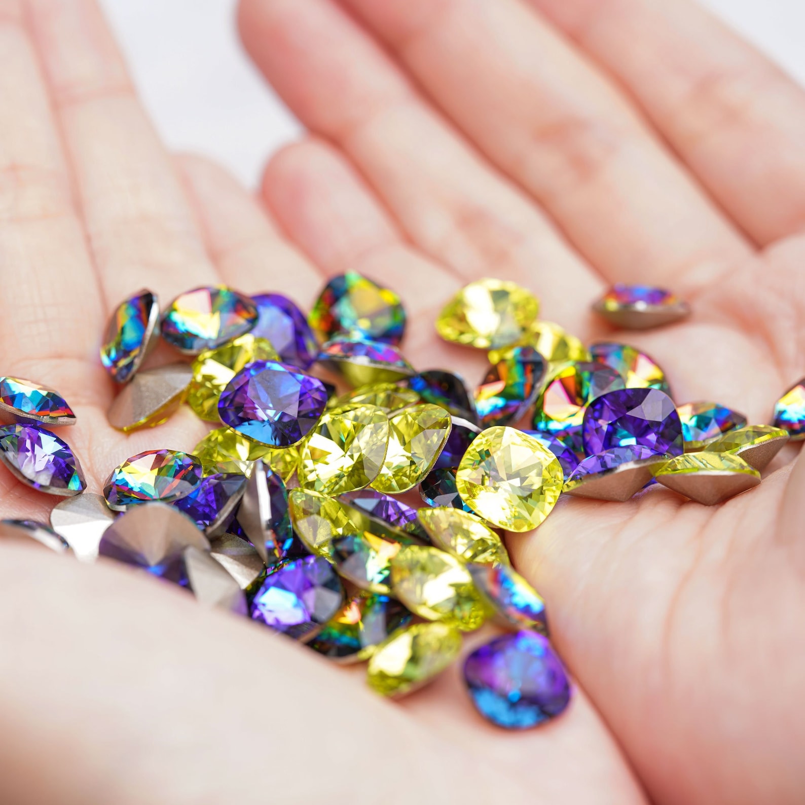 Swarovski 4470 B 8/10/12/18mm Cushion Cut Square Crystal Multicolors ...