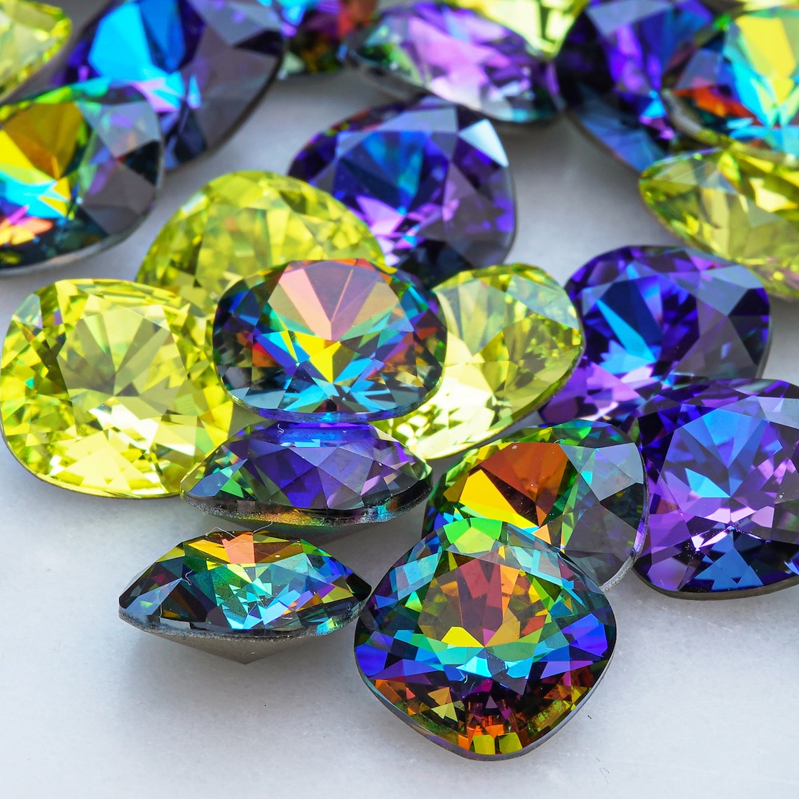 Swarovski 4470 B 8/10/12/18mm Cushion Cut Square Crystal Multicolors ...