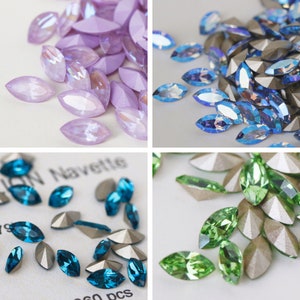Swarovski 4228 6x3/8x4/10x5/15x7mm Xilion Navette Fancy Stone Crystal ...