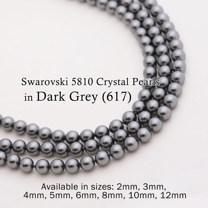 Dark Grey Crystal Jewelry - Etsy