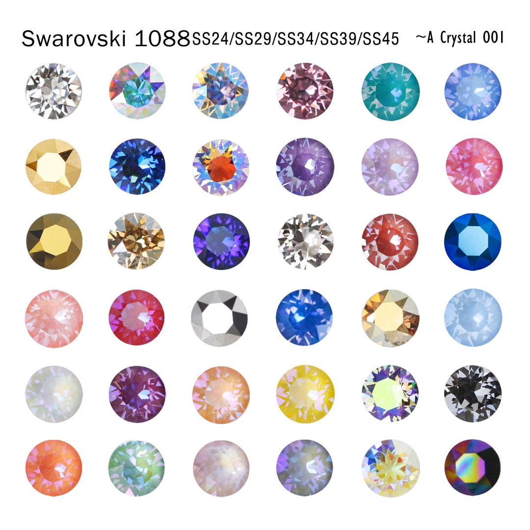 Swarovski 1088 - SS24/SS29/SS34/SS39/SS45 XIRIUS Chaton Round Stone - A ...