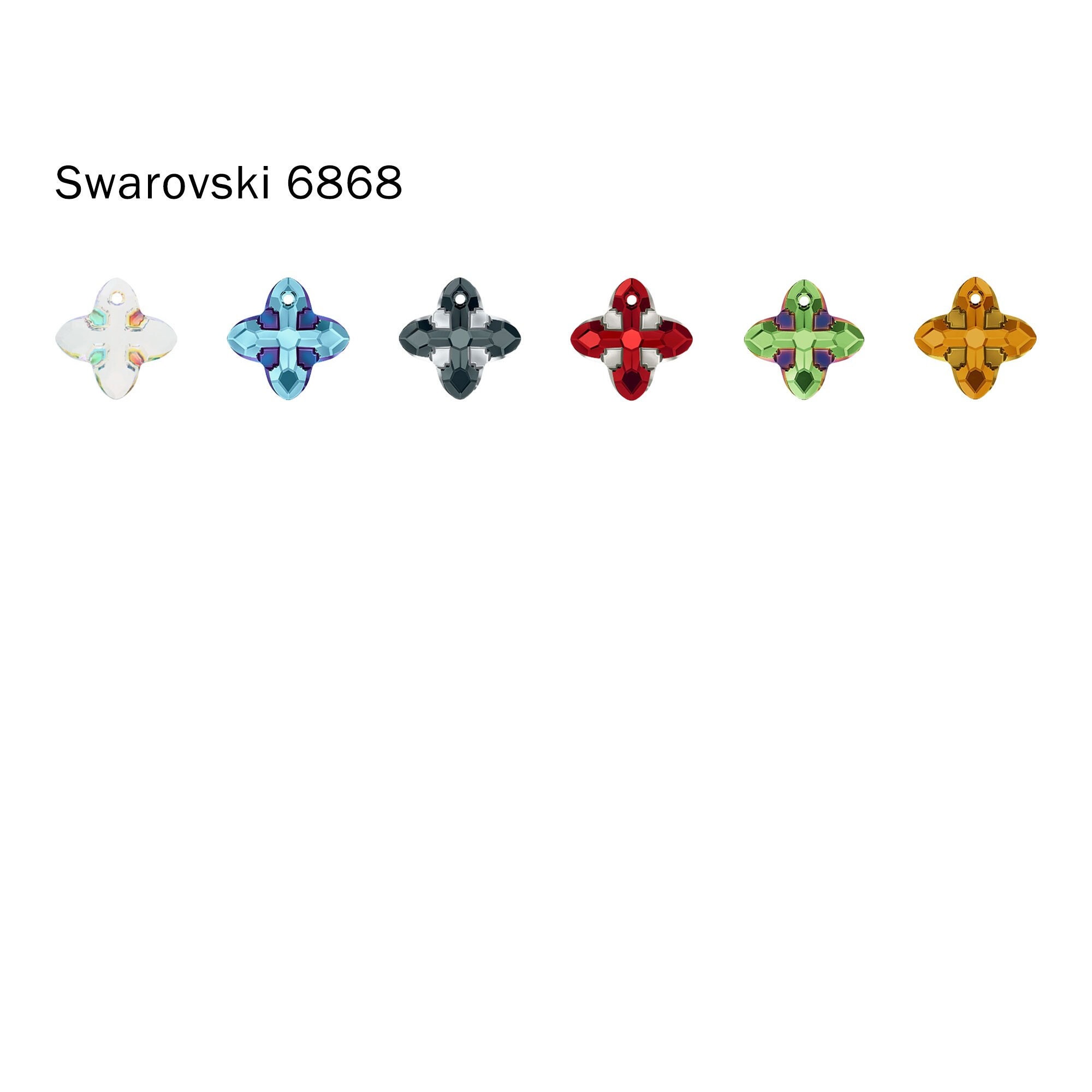 Swarovski 6868 Cross Tribe 14mm/24mm Crystal Pendant - Etsy