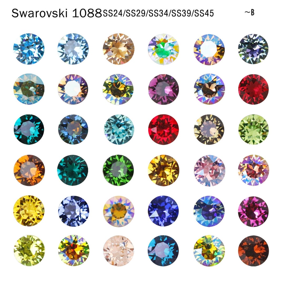 Swarovski 1088 - SS24/SS29/SS34/SS39/SS45 XIRIUS Chaton Round Stone - B ...