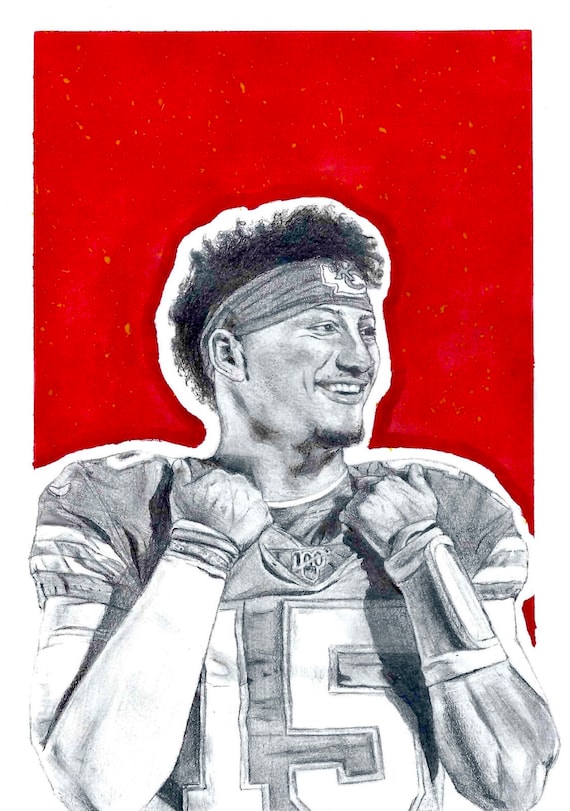 Patrick Mahomes Print | Etsy