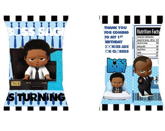 Boss Baby Chip Bags Boss Baby Party Favor Custom Chip Bag - Etsy