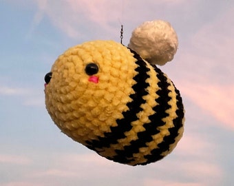 Crochet Fluffy Bee Pattern - Etsy