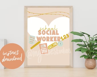 School Social Worker Decor - Etsy
