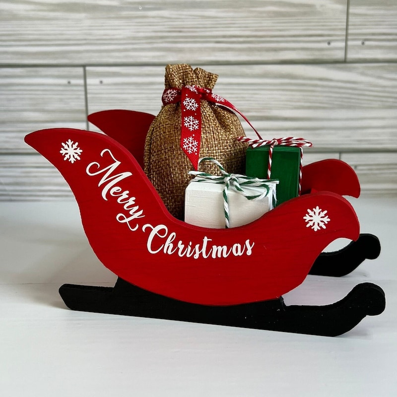 Sled Decoration Tier Tray - Etsy