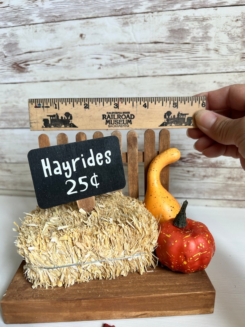 Hayride Tier Tray Sign Haybale Fall Tiered Tray Decor Fall - Etsy