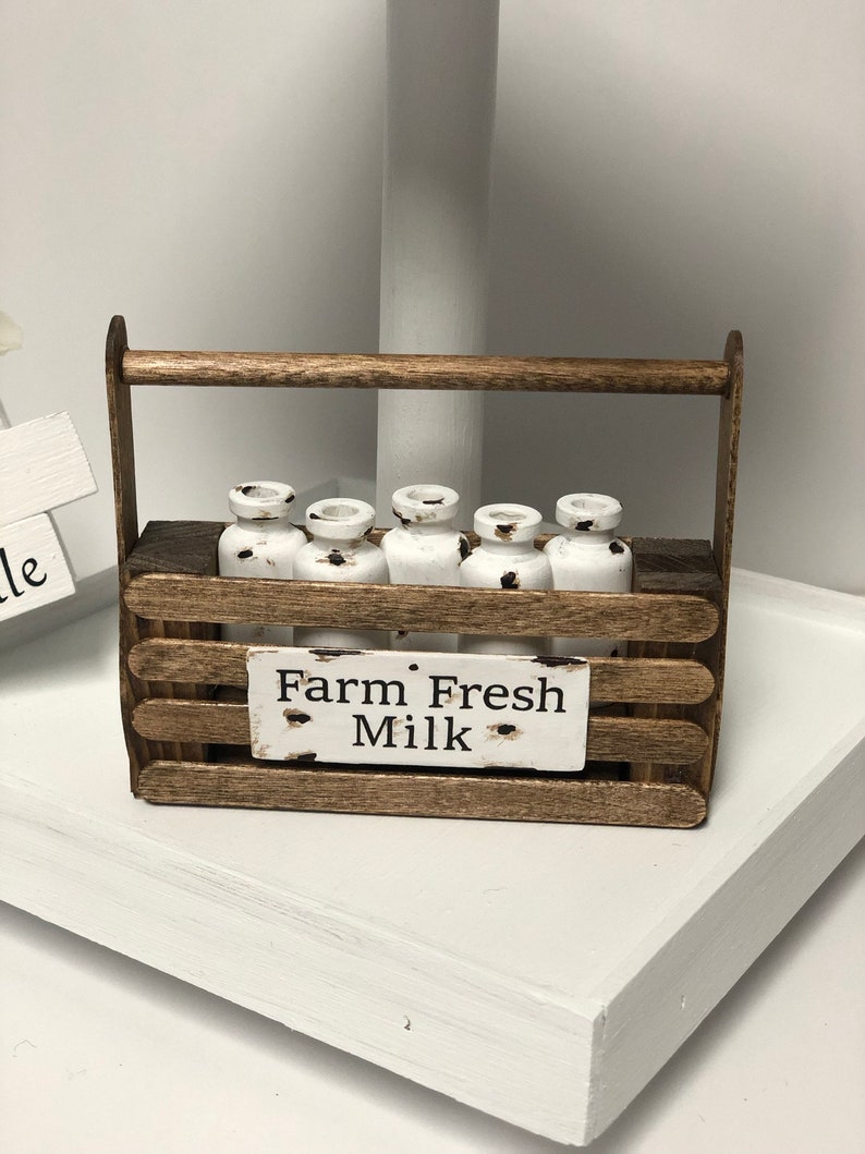 Farmhouse Tier Tray Milk Crate / Mini Farmhouse Milk Crate / - Etsy