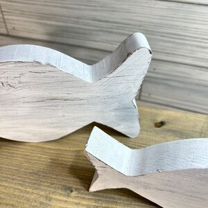 Wooden Fish Set, Rustic Shiplap Style Wood Fish Cutouts, Coastal or ...