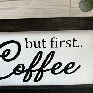 But First Coffee Wood Sign: Coffee Bar Decor - Etsy