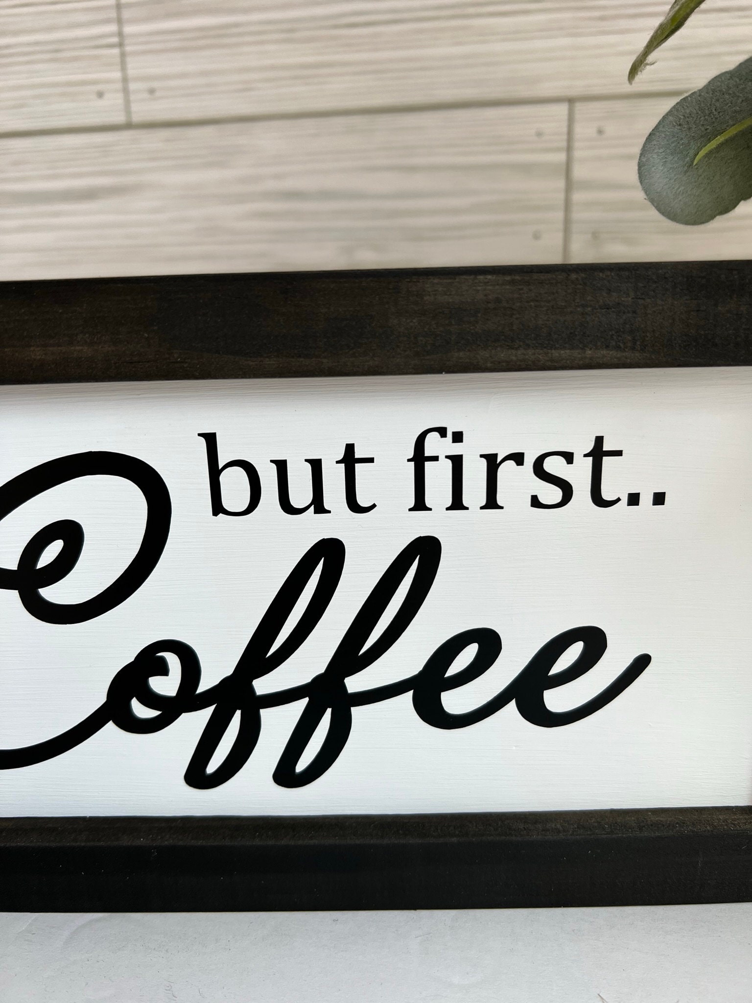 But First Coffee Wood Sign: Coffee Bar Decor - Etsy