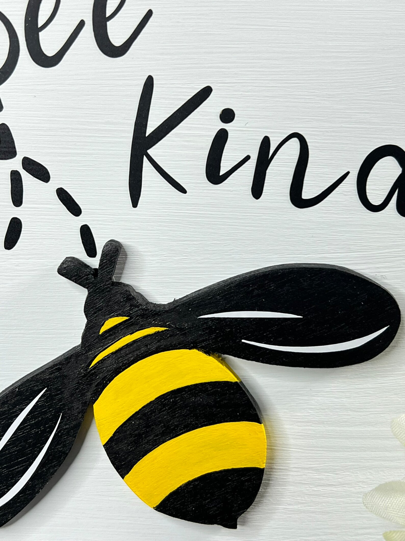 Bee Kind Sign: Hand-painted Bumble Bee Tiered Tray Decor - Etsy