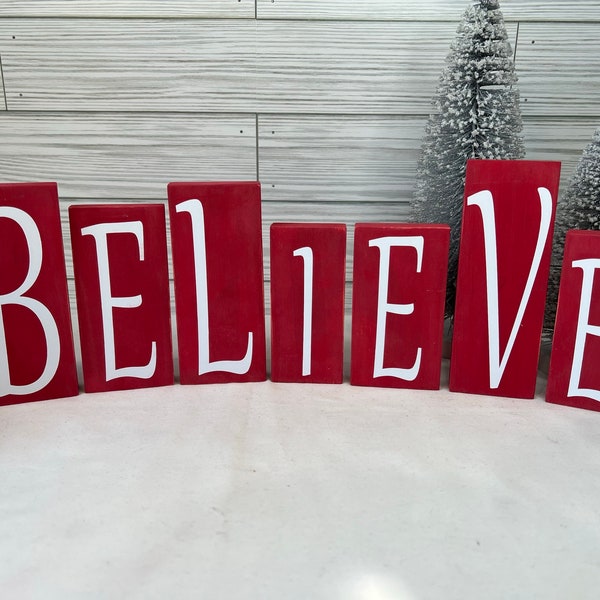 Christmas Block Letters - Etsy