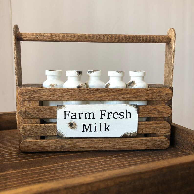 Farmhouse Tier Tray Milk Crate / Mini Farmhouse Milk Crate / - Etsy