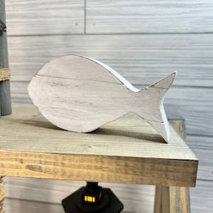 Wooden Fish Set, Rustic Shiplap Style Wood Fish Cutouts, Coastal or ...