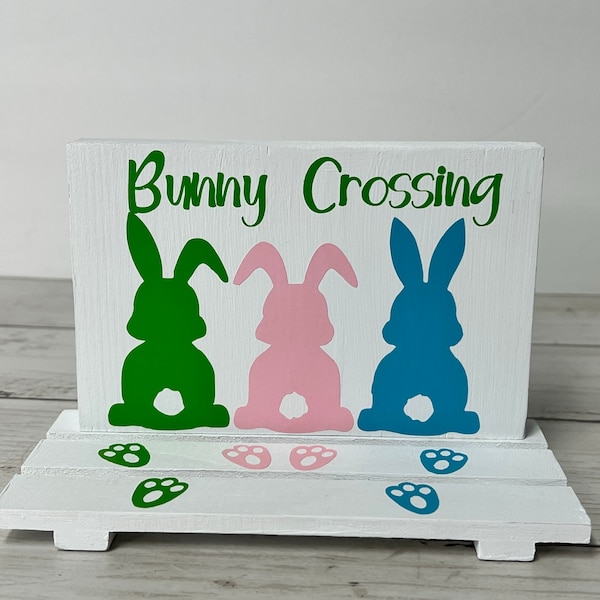 Bunny Crossing Sign - Etsy