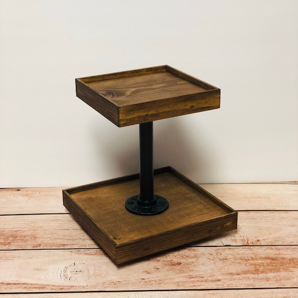 Wood Tiered Tray - Etsy