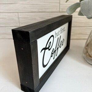 But First Coffee Wood Sign: Coffee Bar Decor - Etsy