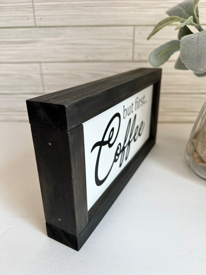 But First Coffee Wood Sign: Coffee Bar Decor - Etsy