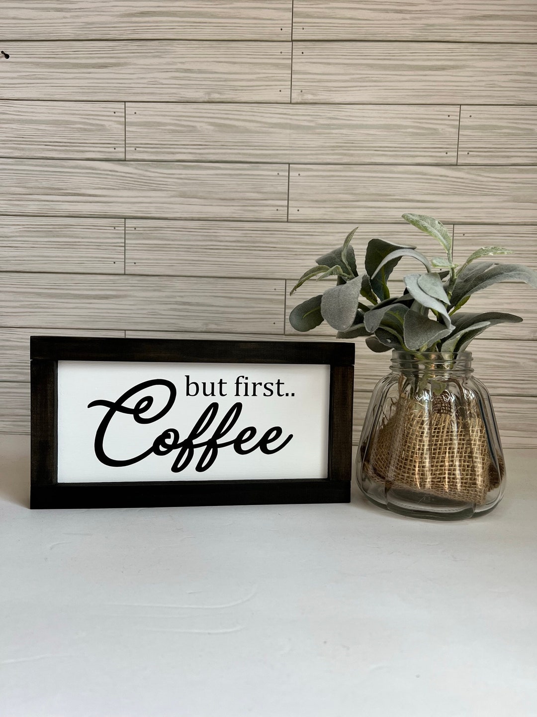 But First Coffee Wood Sign: Coffee Bar Decor - Etsy