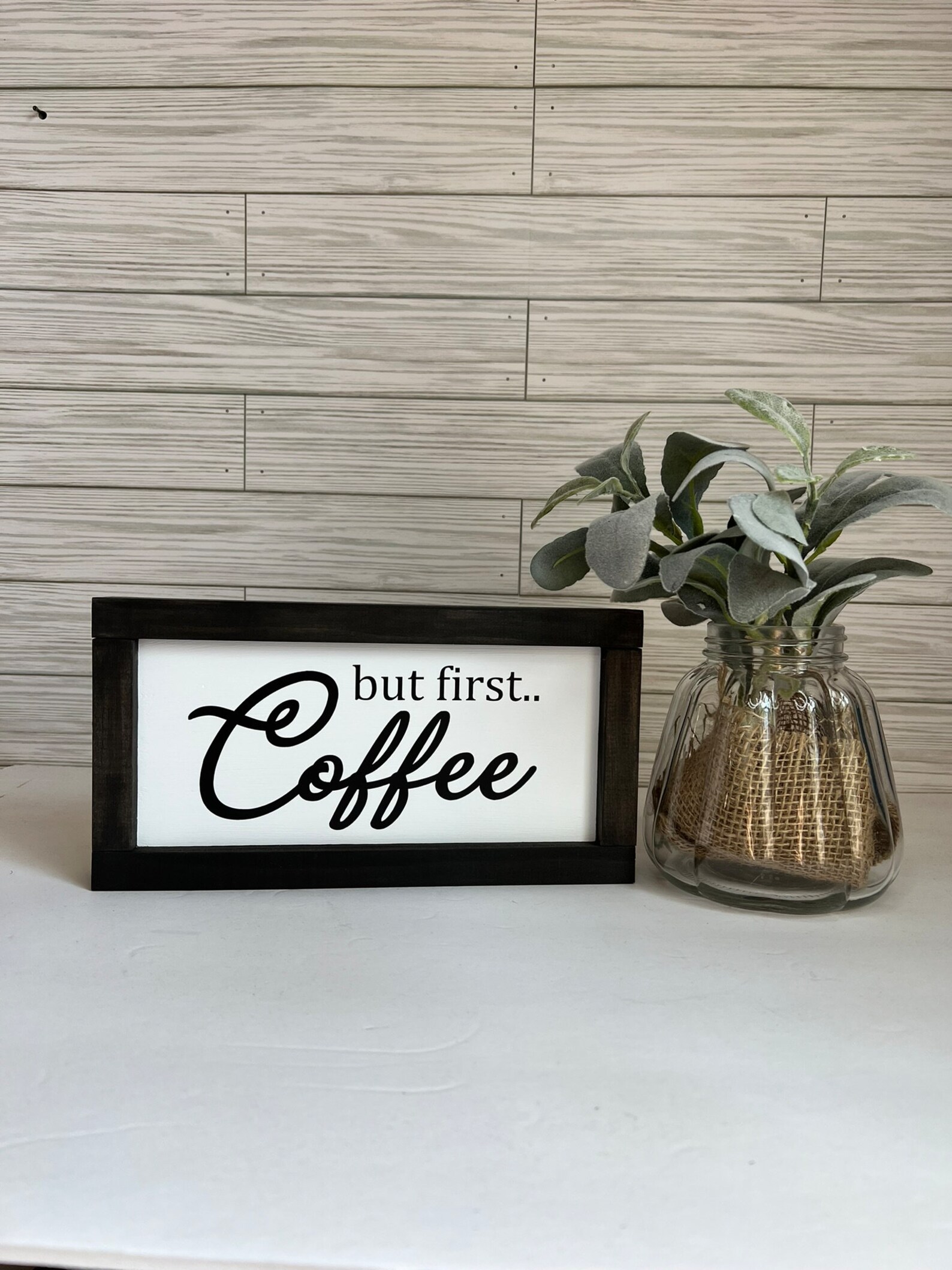 But First Coffee Wood Sign: Coffee Bar Decor - Etsy