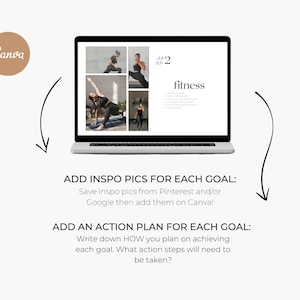 2023 Vision Board Goal Planner Digital Mood Board Template Inspiration ...