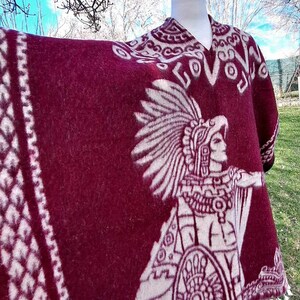 Aztec Calendar Mexican Poncho - Etsy