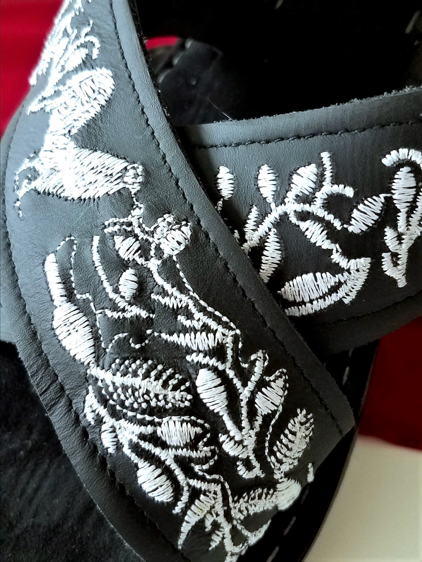 Handmade Embroidered Mexican Sandals - Etsy