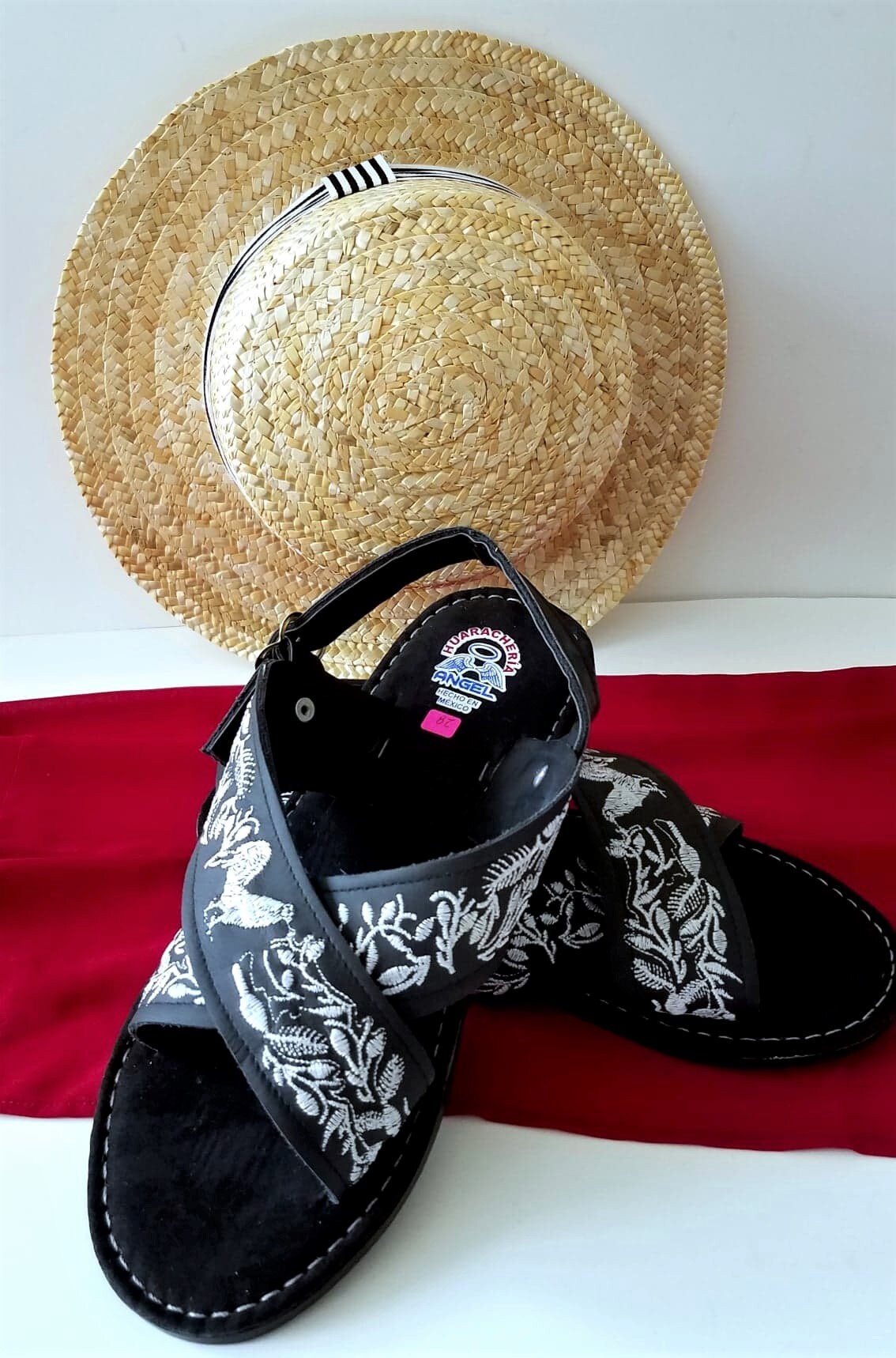 Handmade Embroidered Mexican Sandals - Etsy