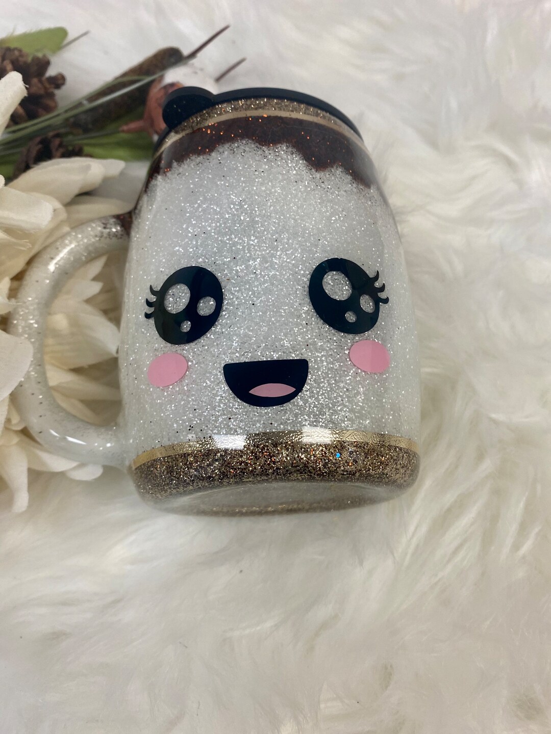 Smores Mug With Cute Smiley Face Tumbler Mug Graham Cracker - Etsy