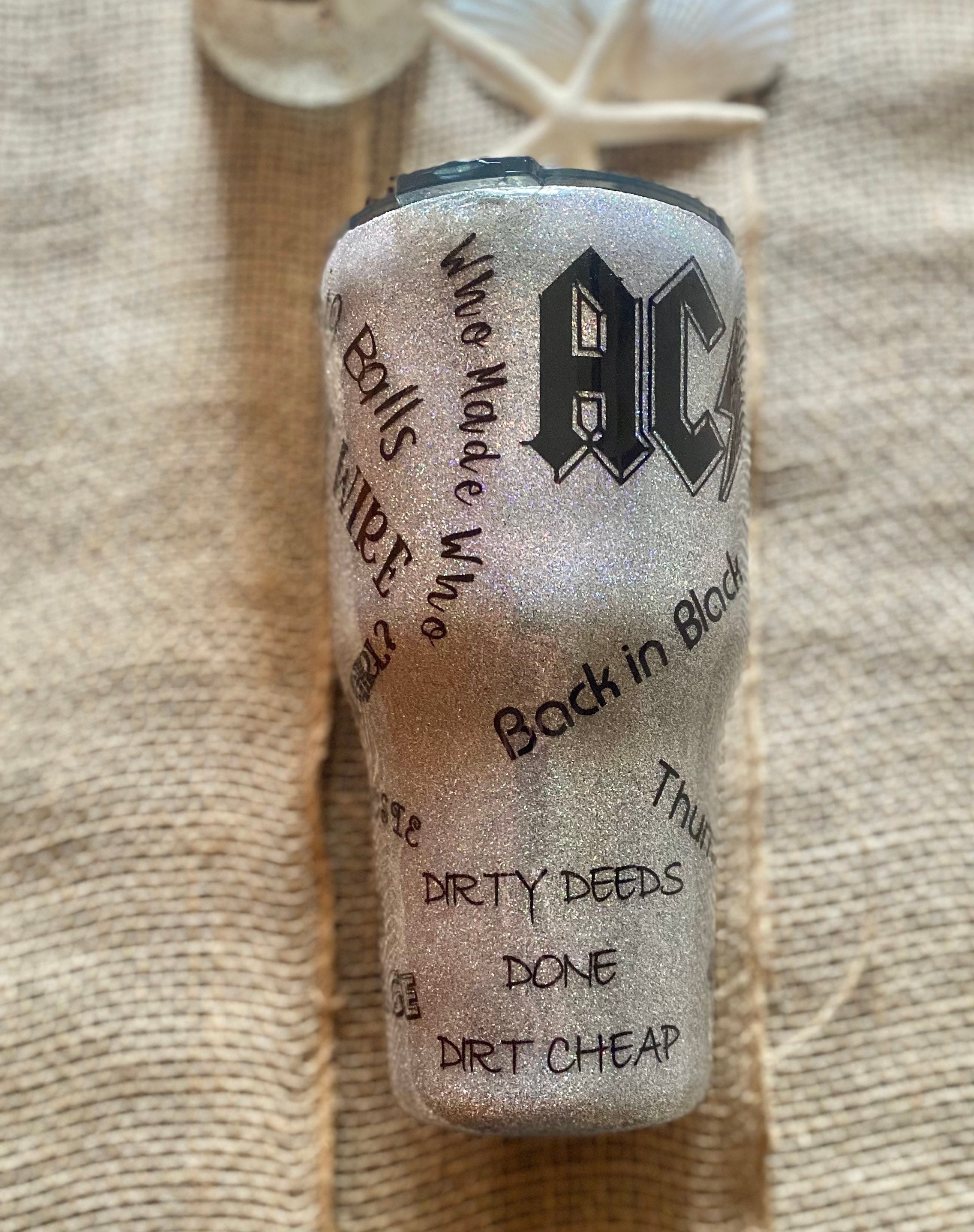 AC/DC cup acdc songs song cup rock n roll for him for | Etsy