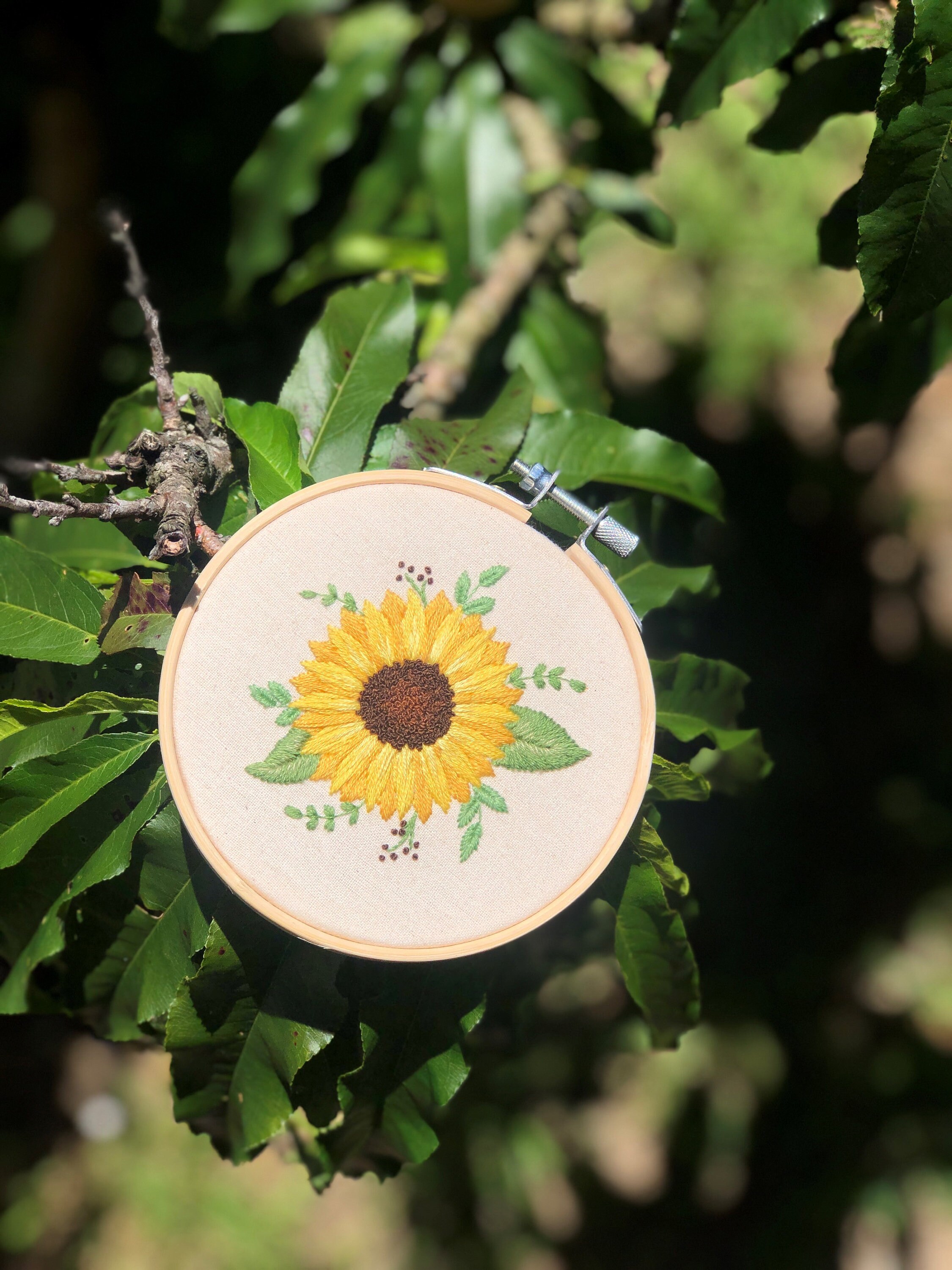 Sunflower Embroidery Pattern Downloadable PDF File (Download Now) - Etsy