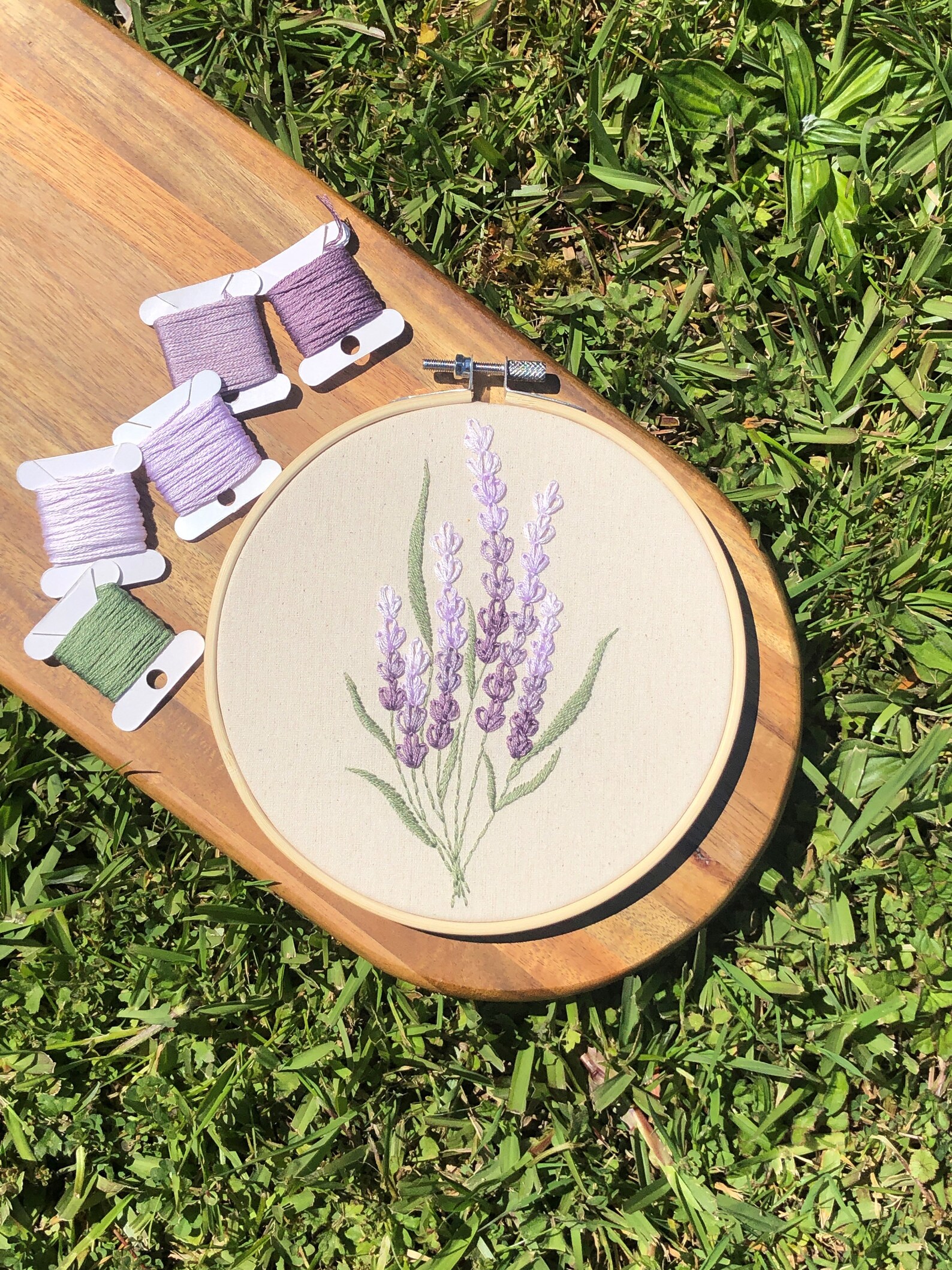Lavender Embroidery Pattern Spring Collection Downloadable - Etsy
