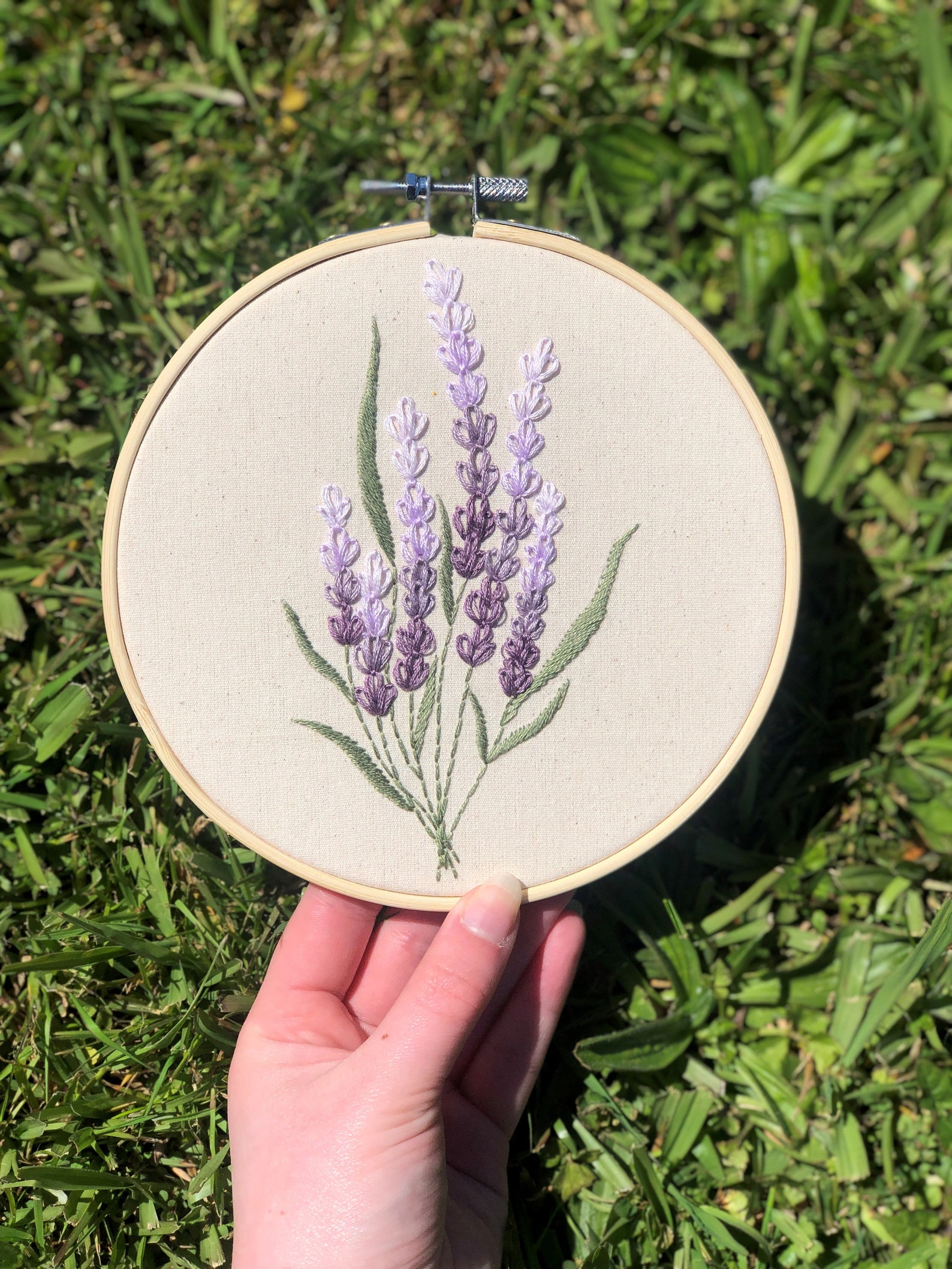 Lavender Embroidery Pattern Spring Collection Downloadable - Etsy