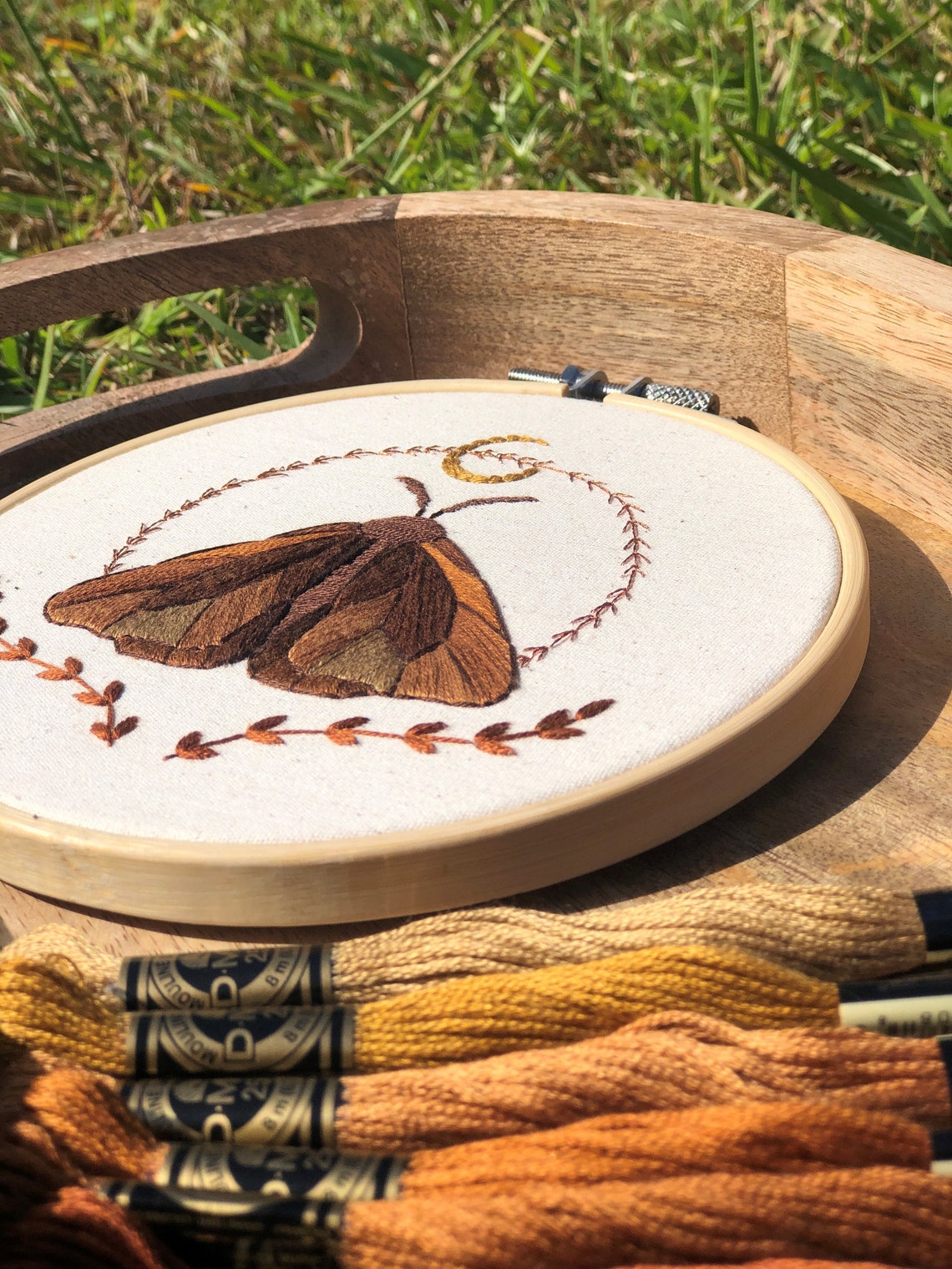 Moon Moth Embroidery Pattern Downloadable PDF Pattern | Etsy