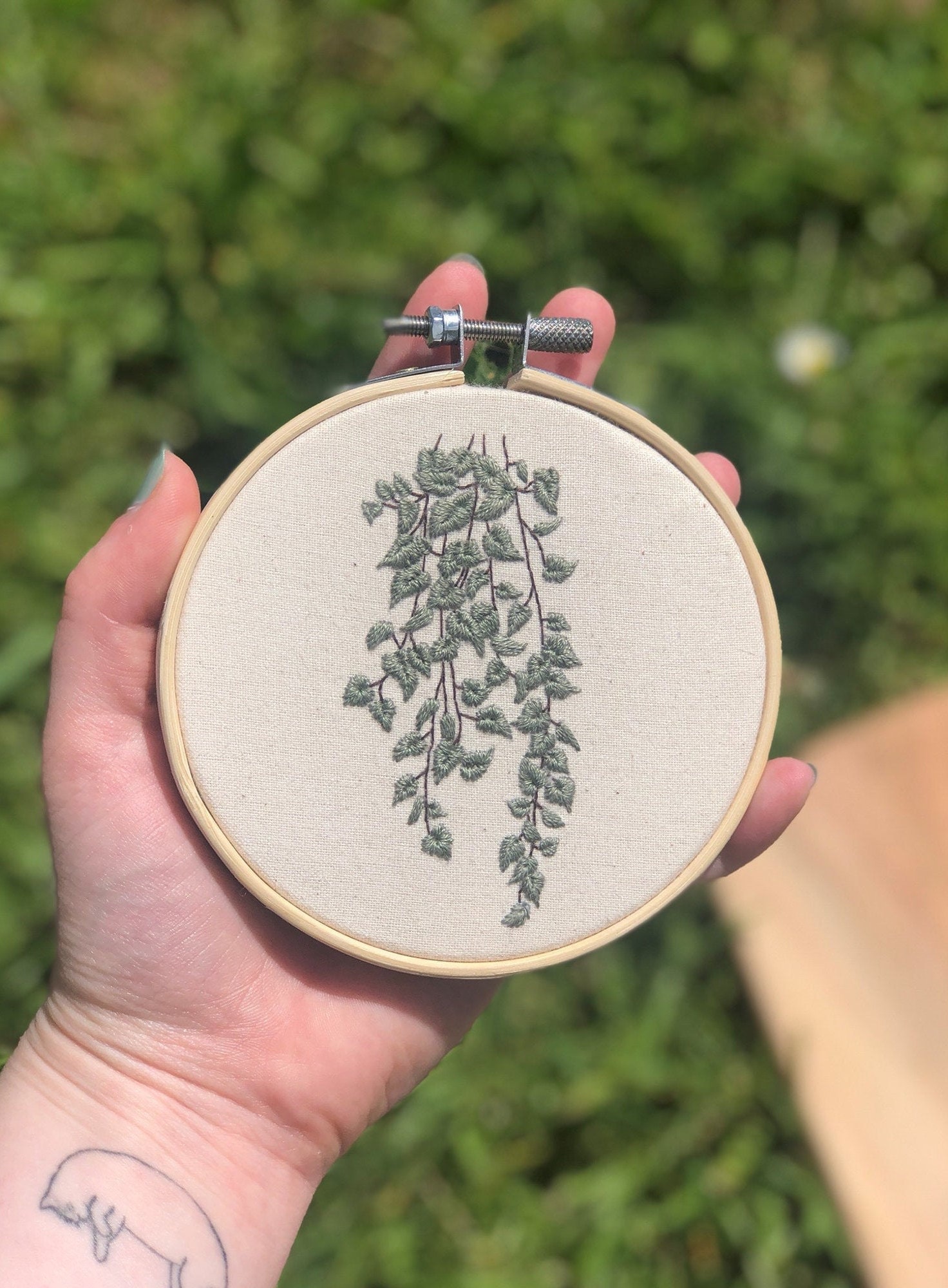 String of Hearts Embroidery Pattern Downloadable PDF File Beginner ...