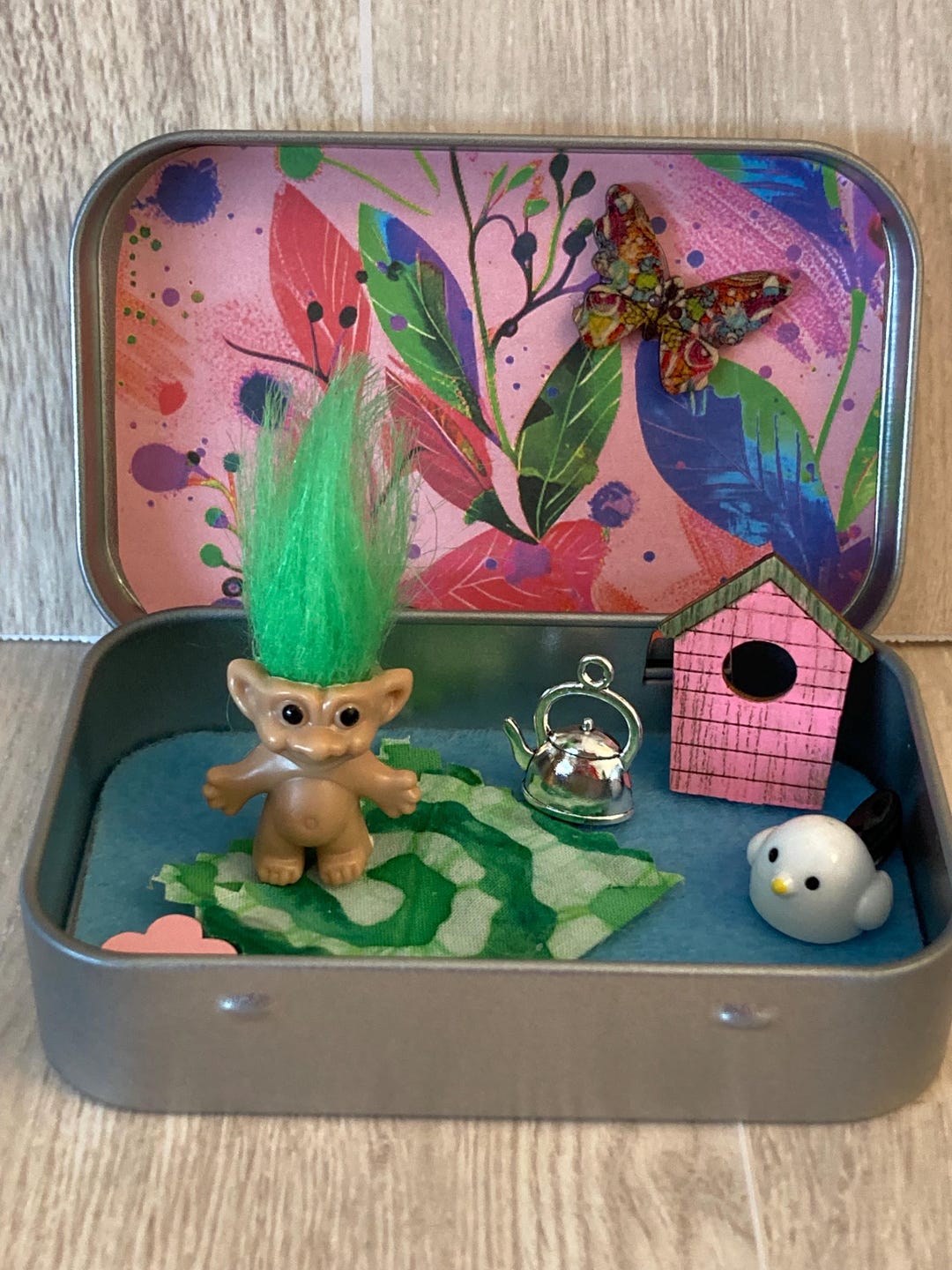 Altoid Tin Play Set, Mini Troll Theme, Quiet Play, Friendly Troll Doll ...