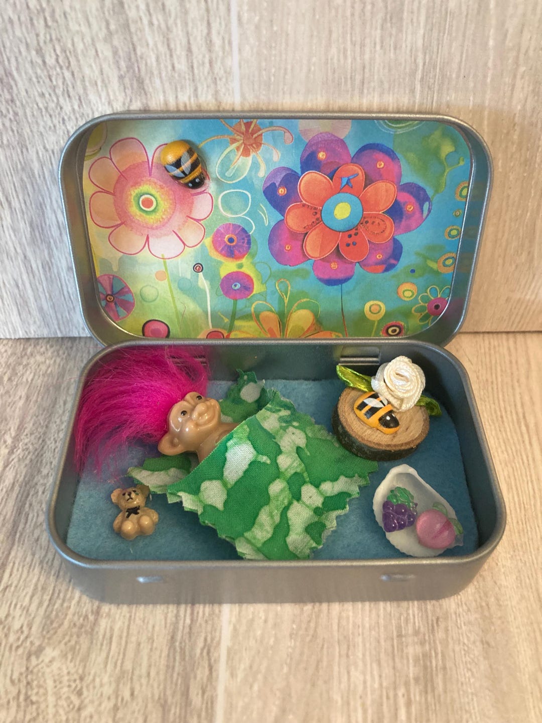 Altoid Tin Play Set, Mini Troll Theme, Quiet Play, Friendly Troll Doll ...