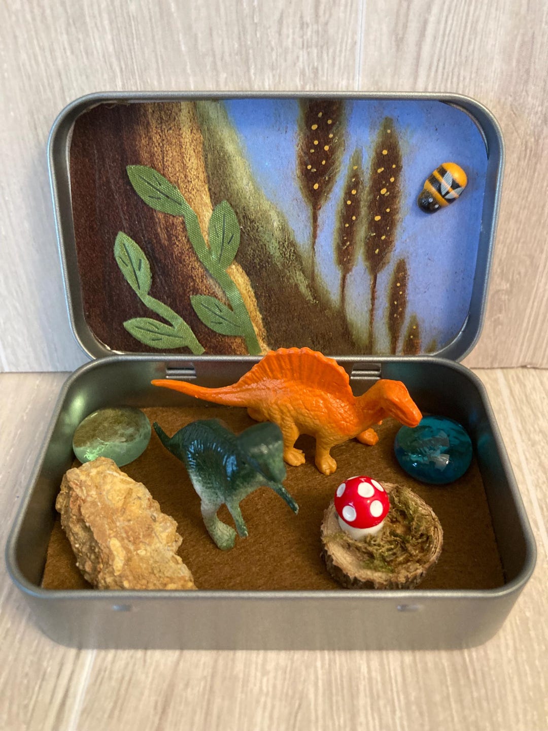 Dinosaur Play Set, Altoid Tin Play Kit, Dinosaur Adventure, Boy and ...