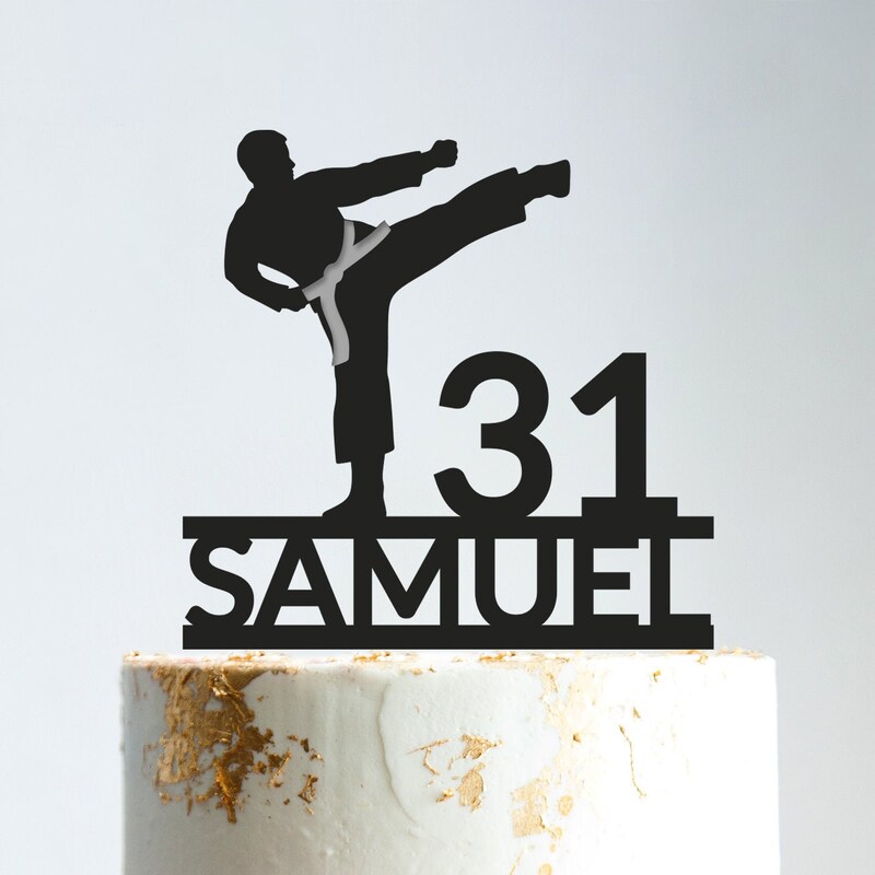 Karate Cake Topper - Etsy